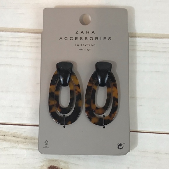 Zara | Jewelry | Zara Multi Hoop Tortoiseshell Earrings | Poshmark